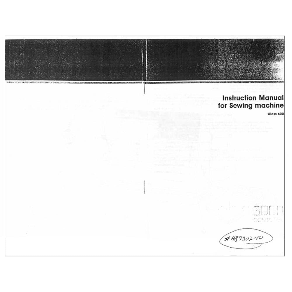 Elna 6000 Instruction Manual