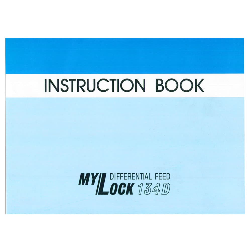 Janome 134D Instruction Manual