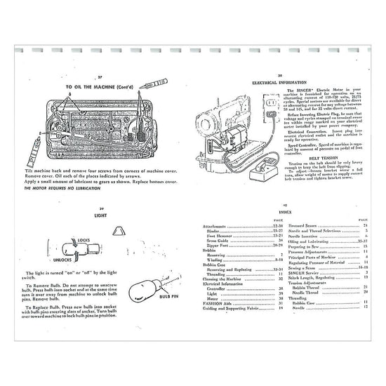 Singer 285 Instruction Manual