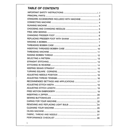 Singer 30518 Instruction Manual