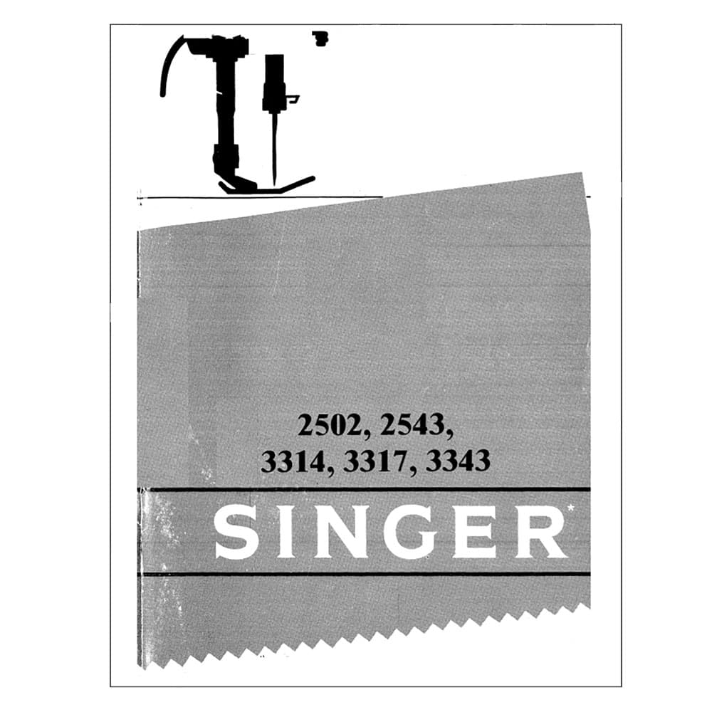 Singer 3314 Instruction Manual