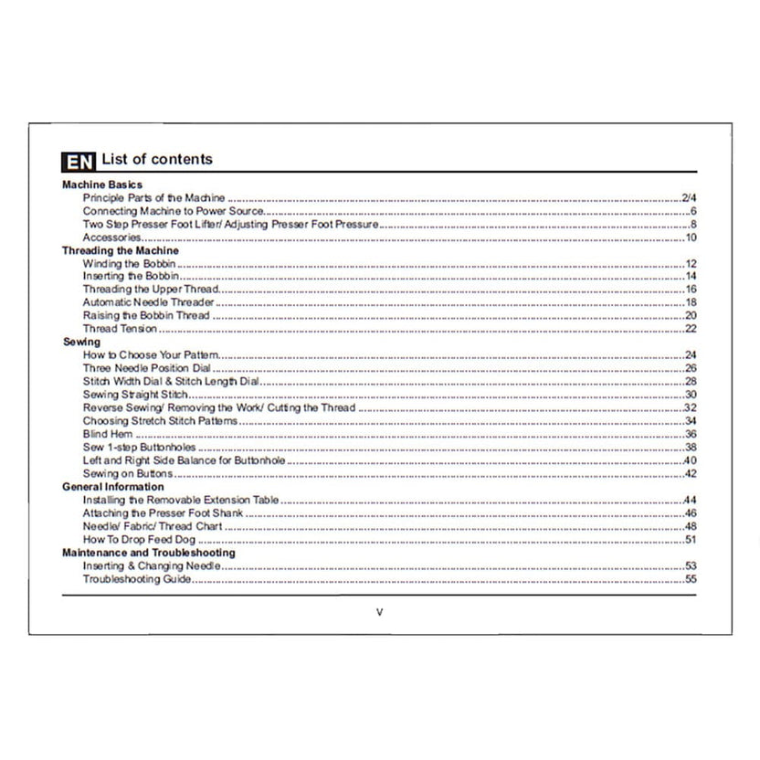 Singer 44S Instruction Manual