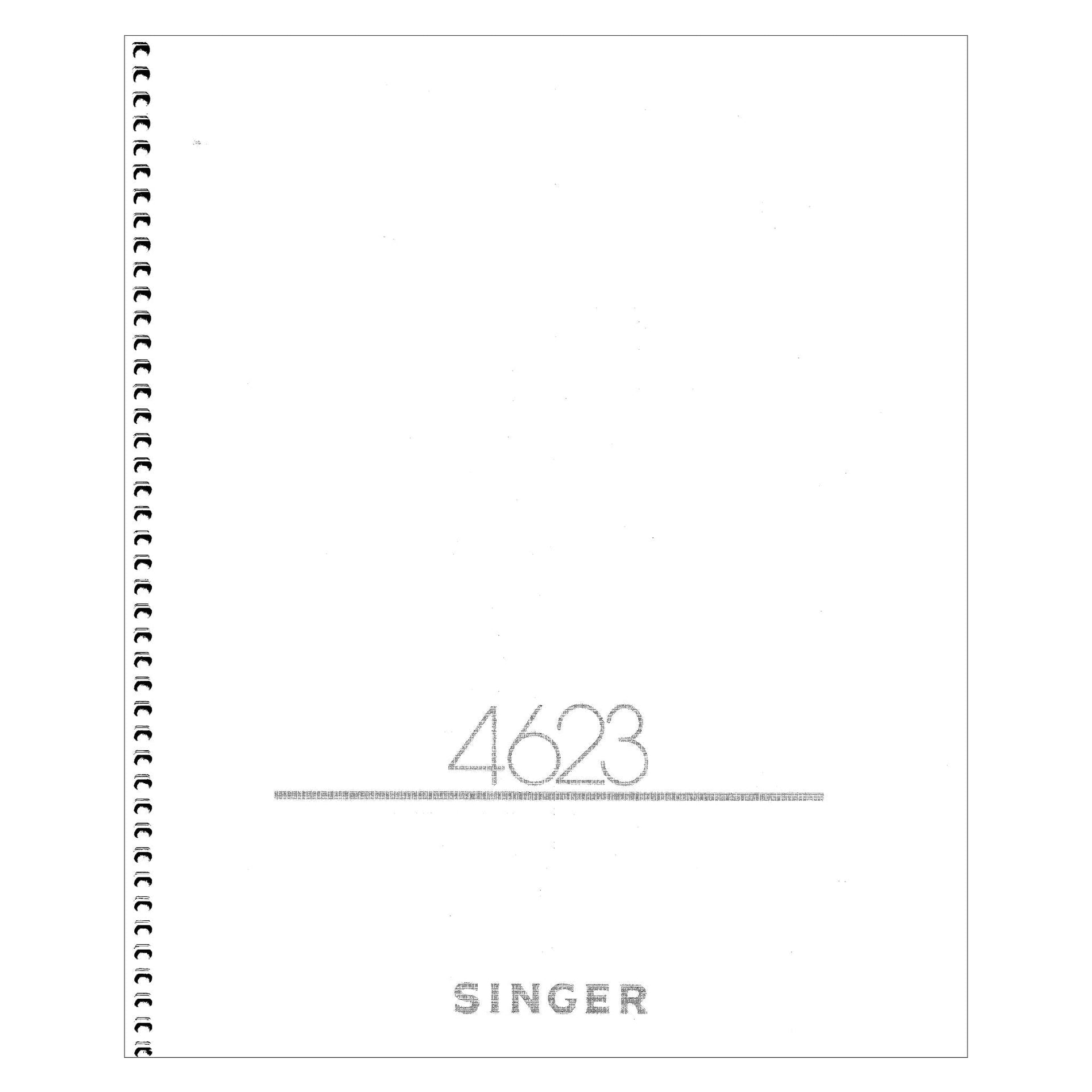 Singer 4623 Instruction Manual
