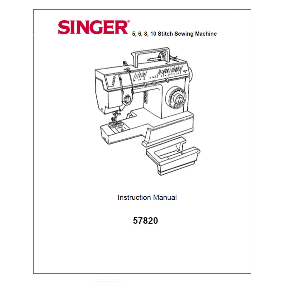 Singer 57820 Instruction Manual