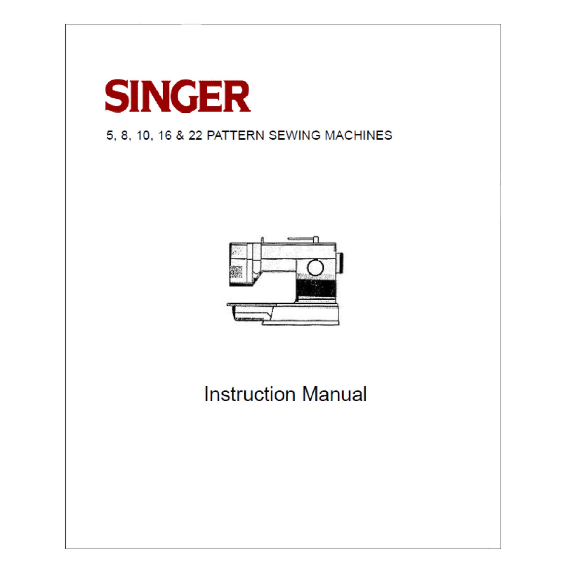 Instruction Manual, Singer 5932