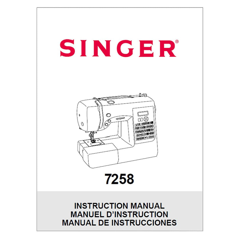 Singer 7258 Stylist Instruction Manual