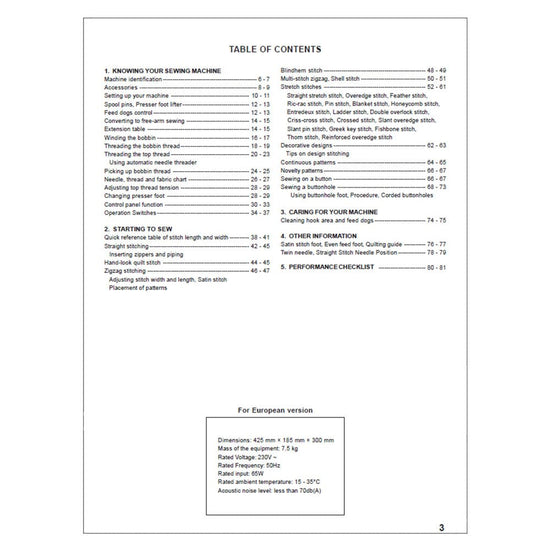 Singer 7436 Instruction Manual