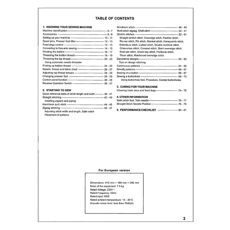 Singer 7446 Instruction Manual