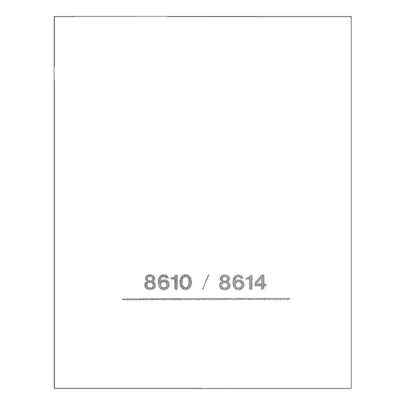 Singer 8614 Instruction Manual