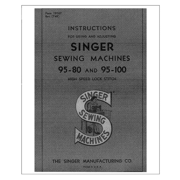 Singer 95-80 Instruction Manual