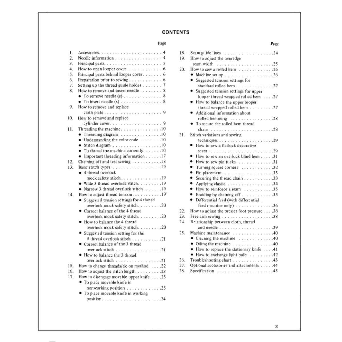 Singer PRO4D Instruction Manual