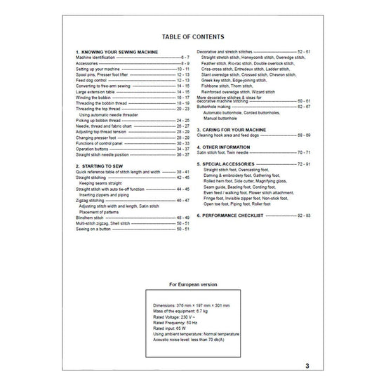 Singer S800 Fashionista Instruction Manual