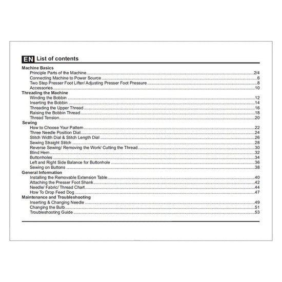 Singer Scholastic 5511 Instruction Manual