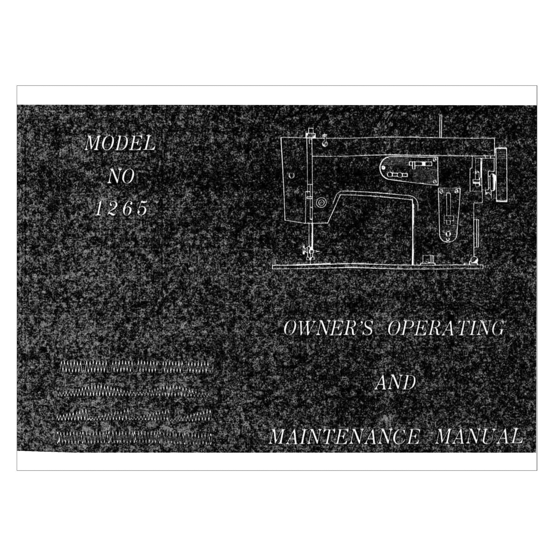 White 1265 Instruction Manual