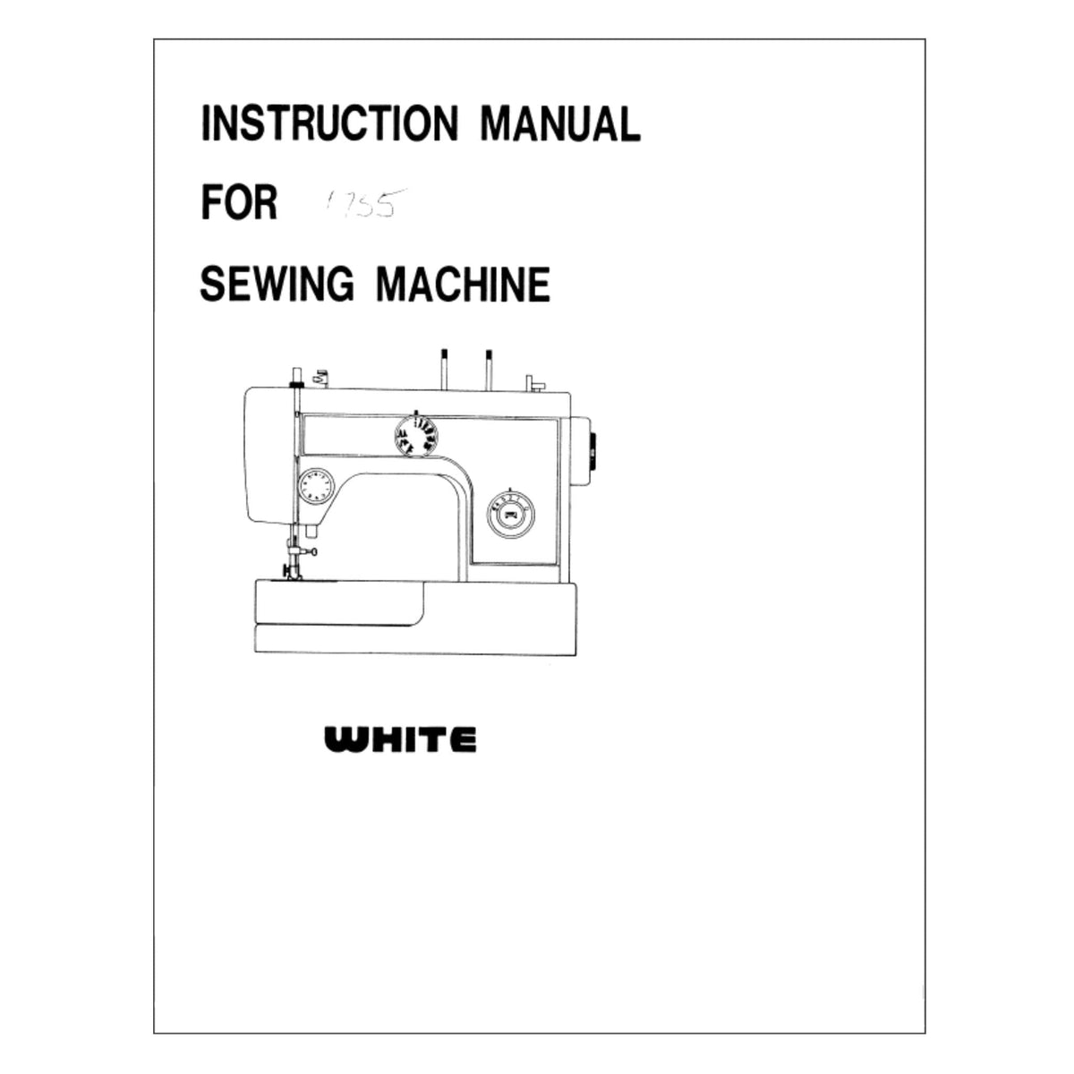 White 1755 Instruction Manual