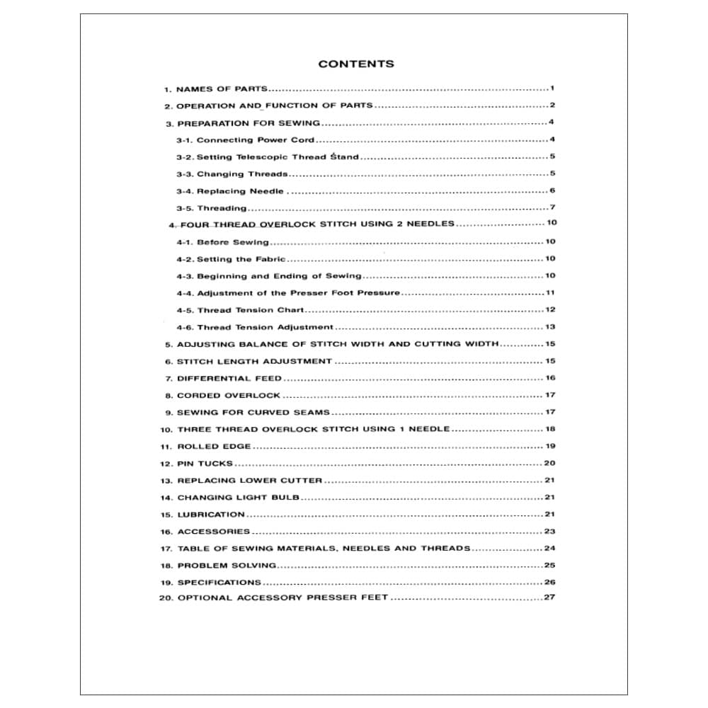 White 1900 Instruction Manual