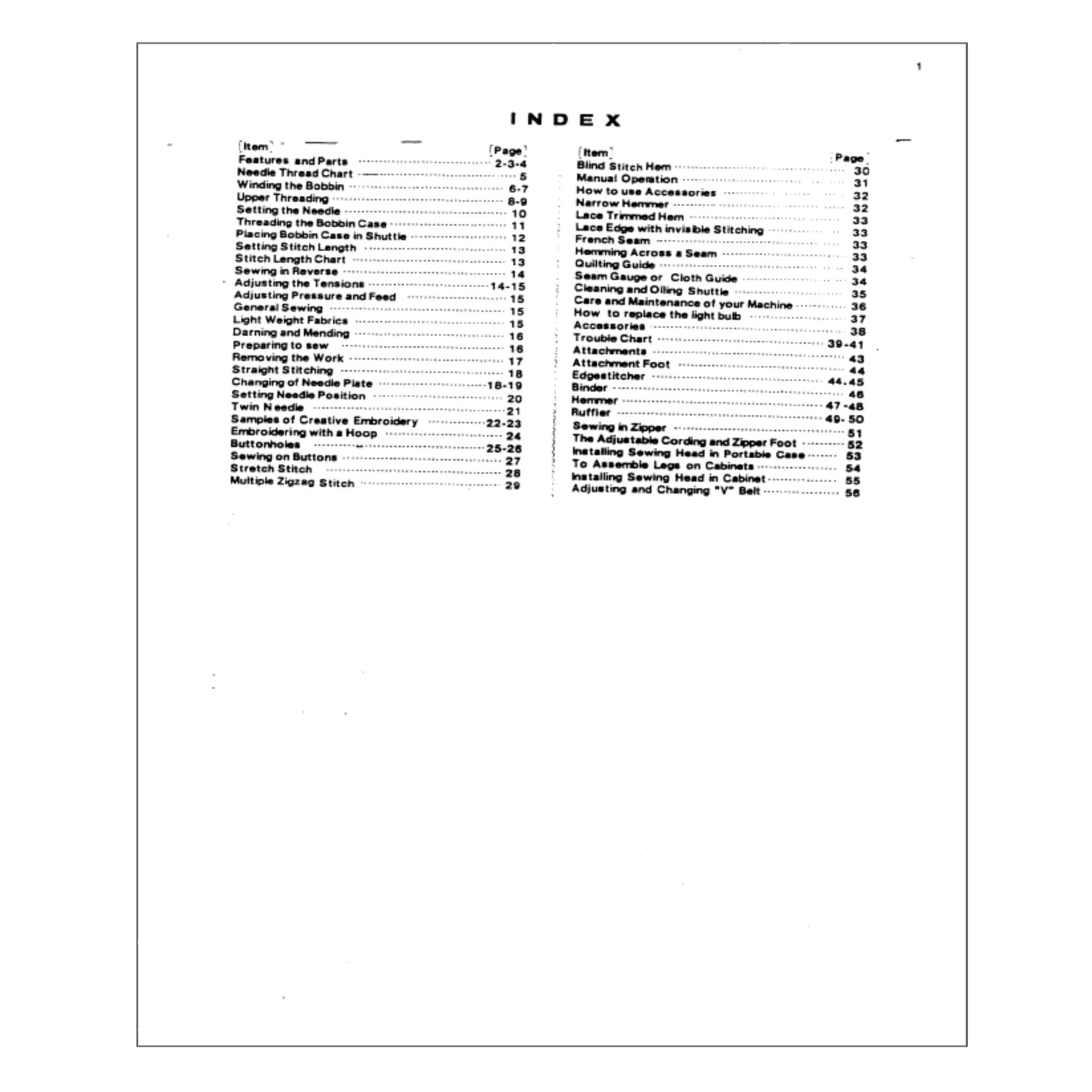 White 656 Instruction Manual