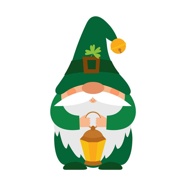 Irish Dwarf With Lantern Fabric Panel