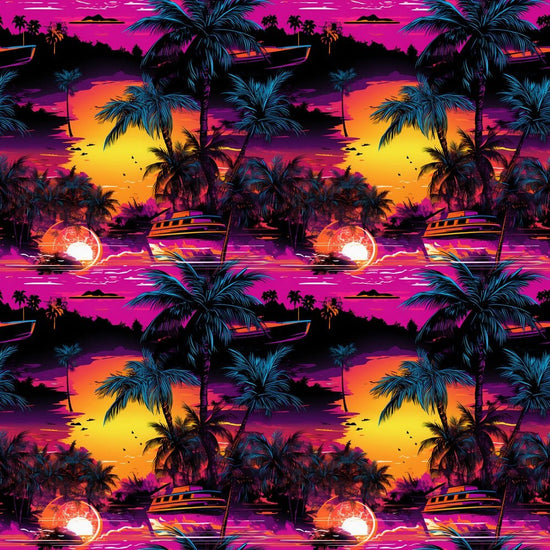 Island Sunset Fabric