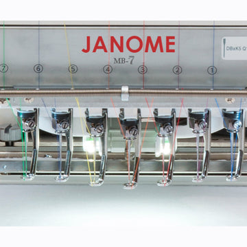 Janome MB-7 Seven Needle Embroidery Machine with FREE Bundle