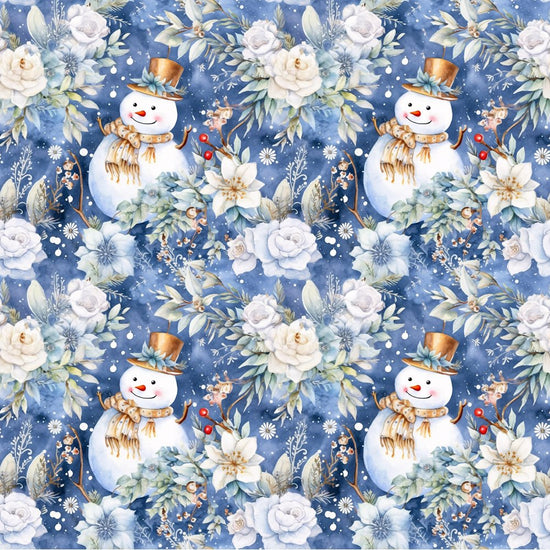 Jolly Snowmen Pattern #15 Fabric