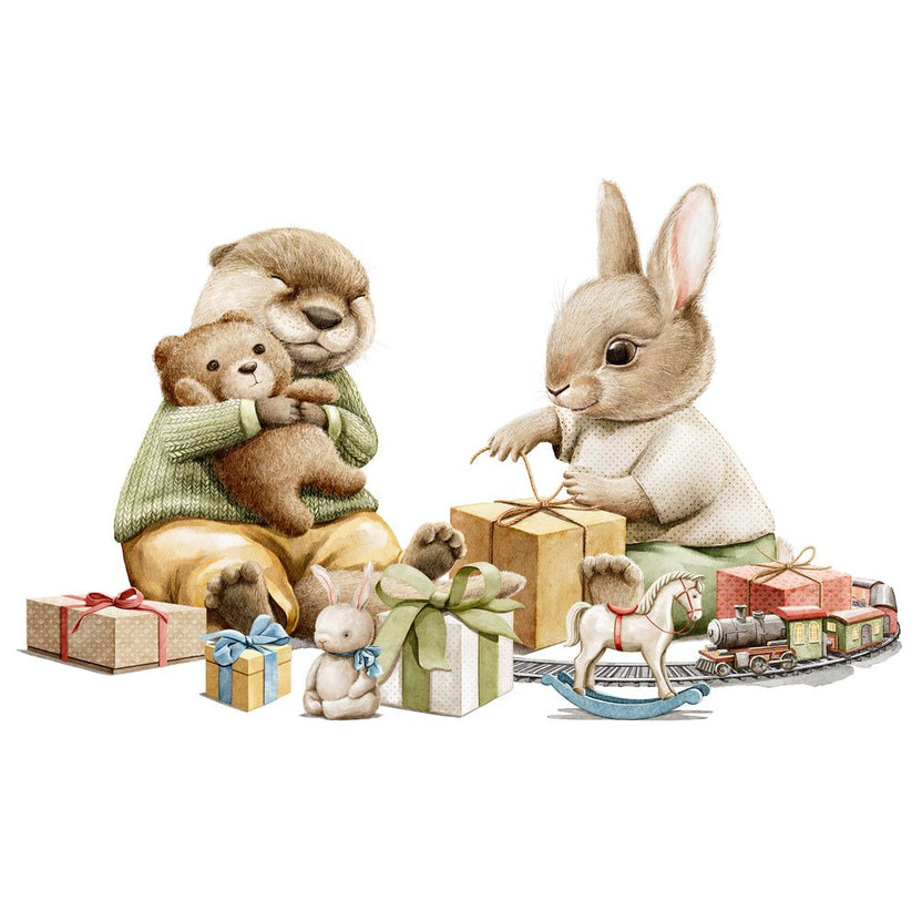 Little Critters It's a Party! Scene #1 Fabric Panel