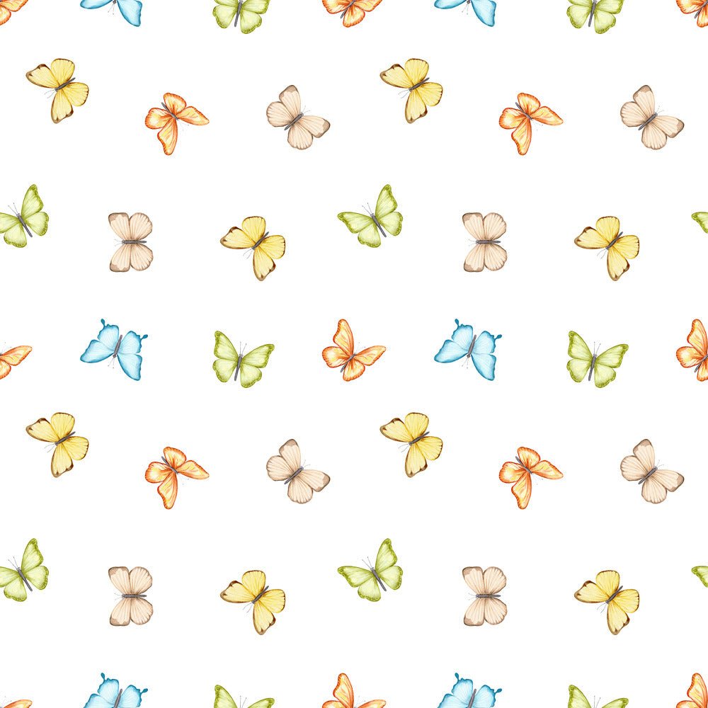 Little Critters Summer Fun Butterflies Fabric