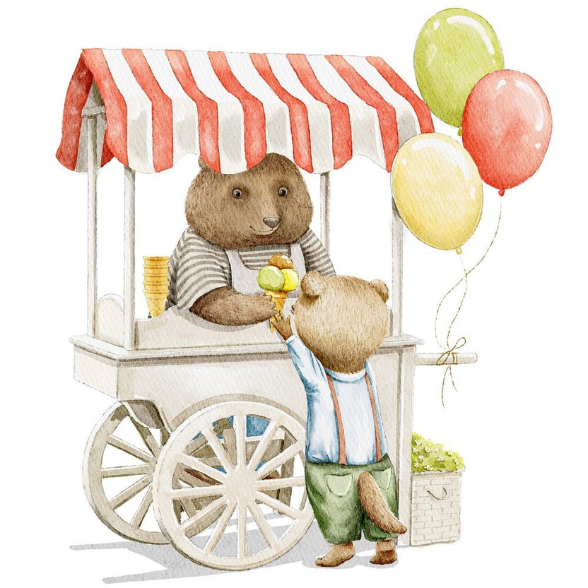 Little Critters Summer Fun Scene #12 Fabric Panel