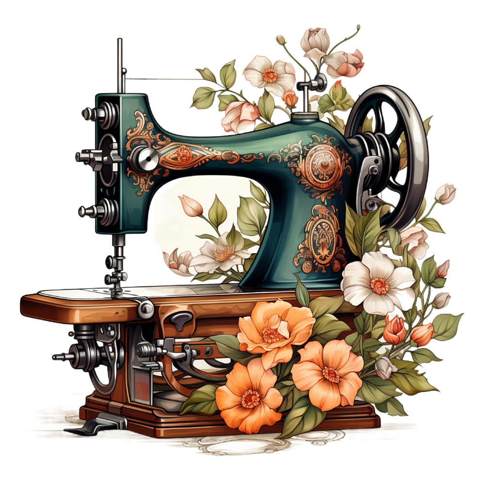 Majestic Sewing Machines #6 Fabric Panel
