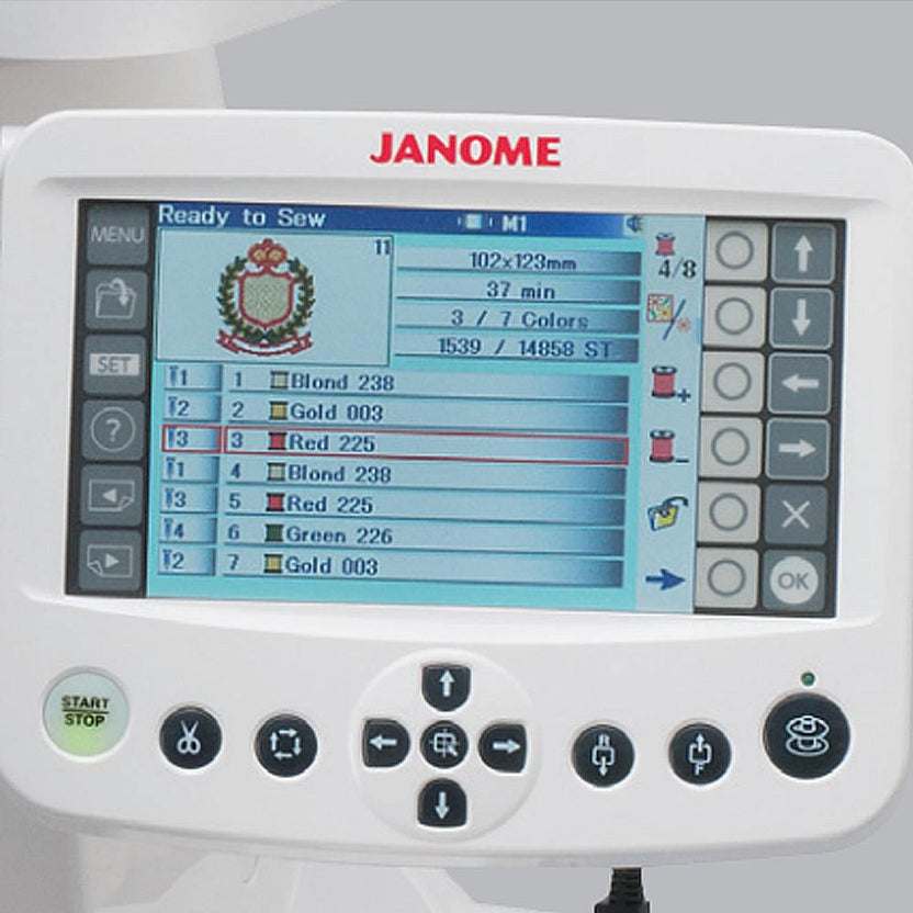 Janome MB4S Four Needle Embroidery Machine with FREE Bundle
