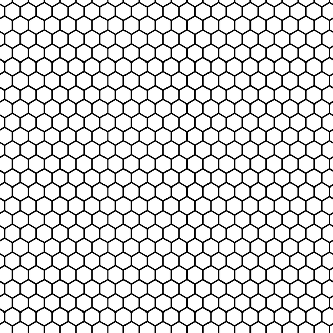 Monochrome Honeycomb Fabric