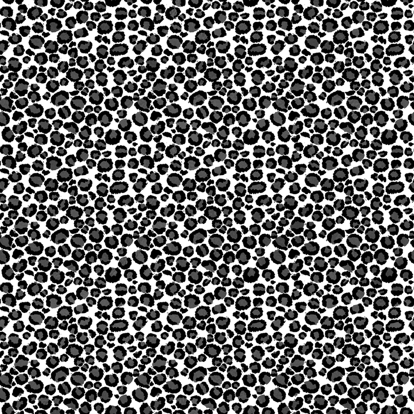 Monochrome Leopard Fabric