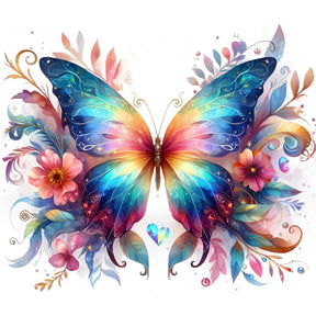 Mystical Butterflies Tropical #3 Fabric Panel