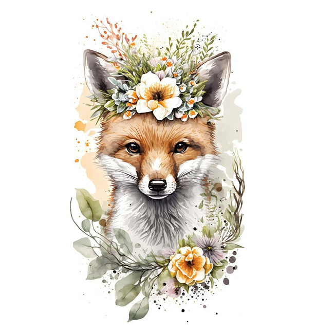 Nursery Baby Fox Fabric Panel