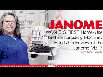 Janome MB-7 Seven Needle Embroidery Machine with FREE Bundle
