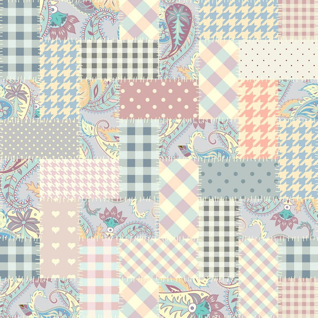 Quilt Pattern with Paisley Fabric