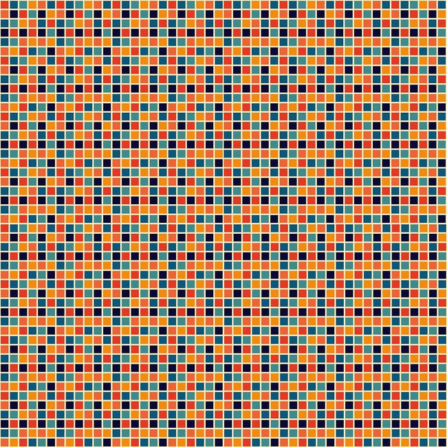 Retro Rainbow Pattern #15 Fabric
