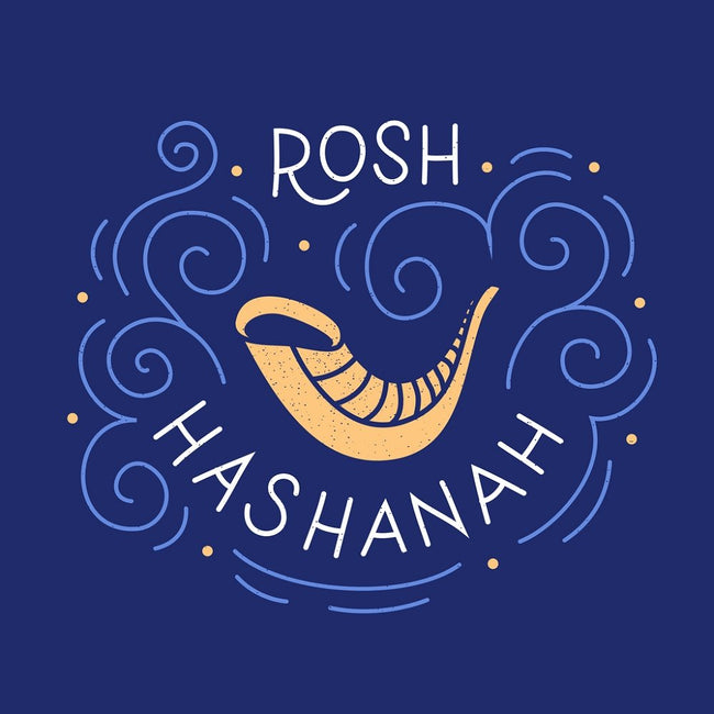 Rosh Hashanah Fabric Panel - Blue