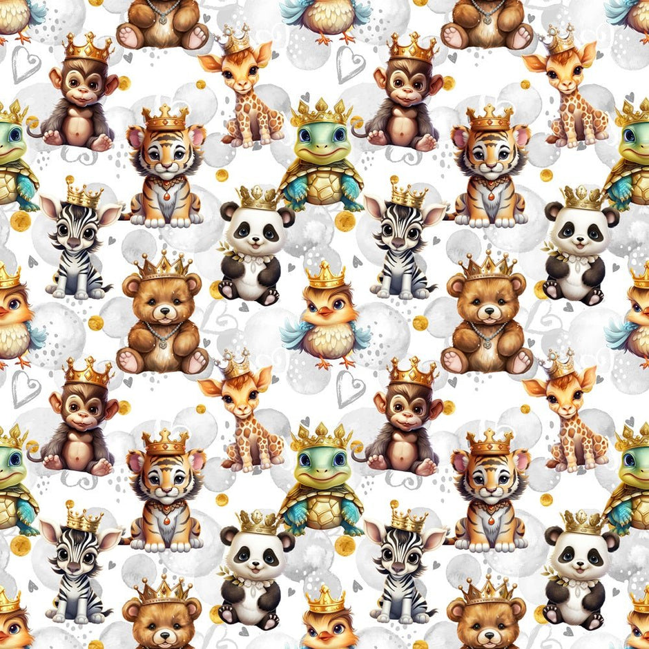 Royal Baby Animals Fabric