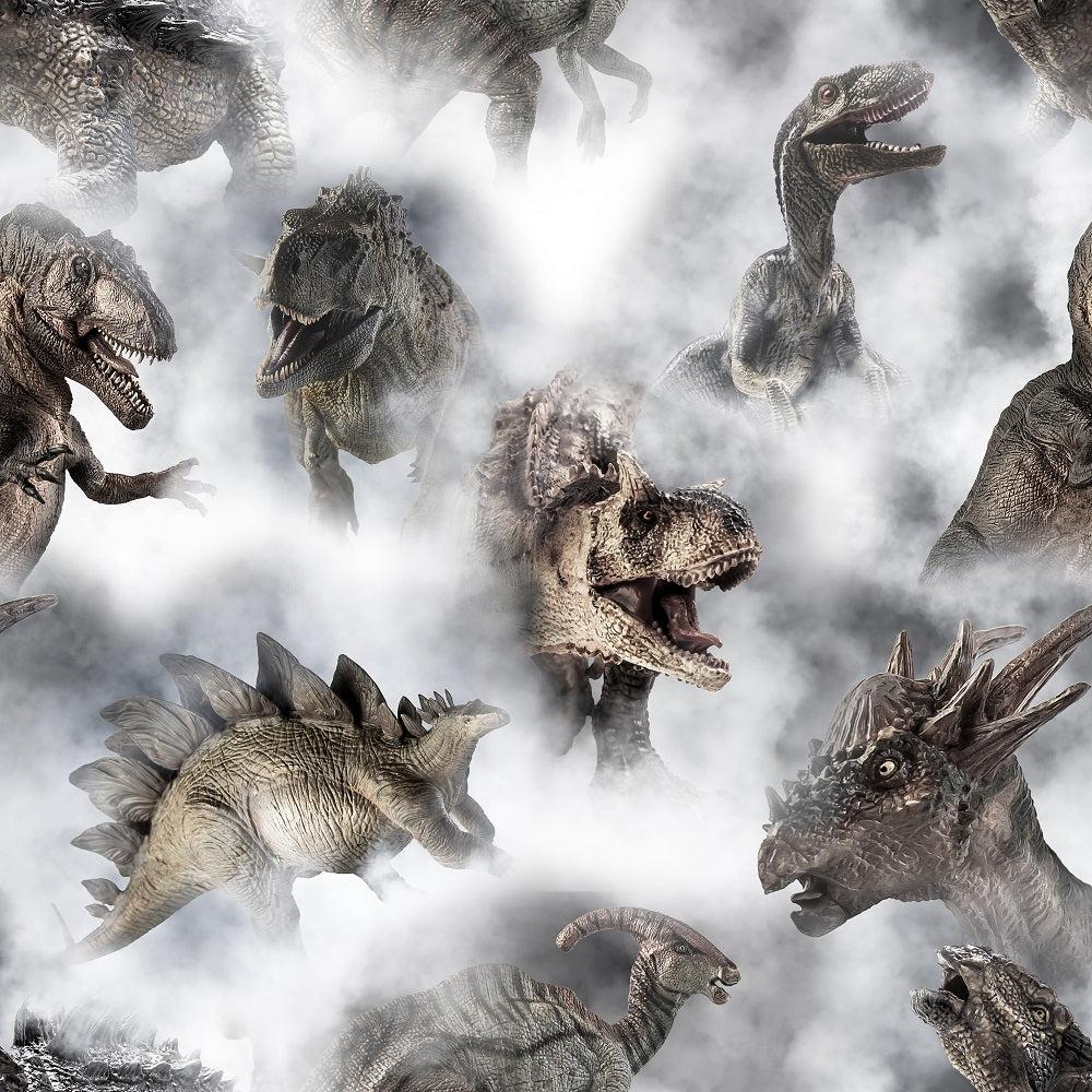 Scary Dinosaurs Fabric