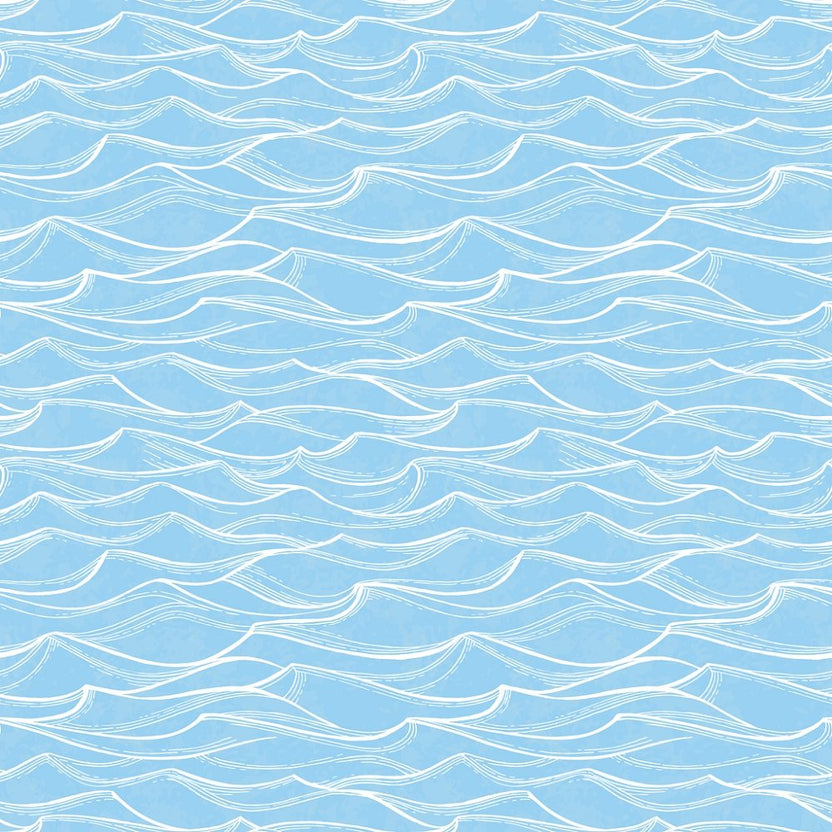 Sea Waves Fabric