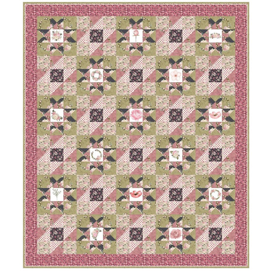 Secret Garden Quilt Pattern - PDF Download