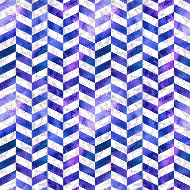 Shapes and Shades of Purple Offset Fabric