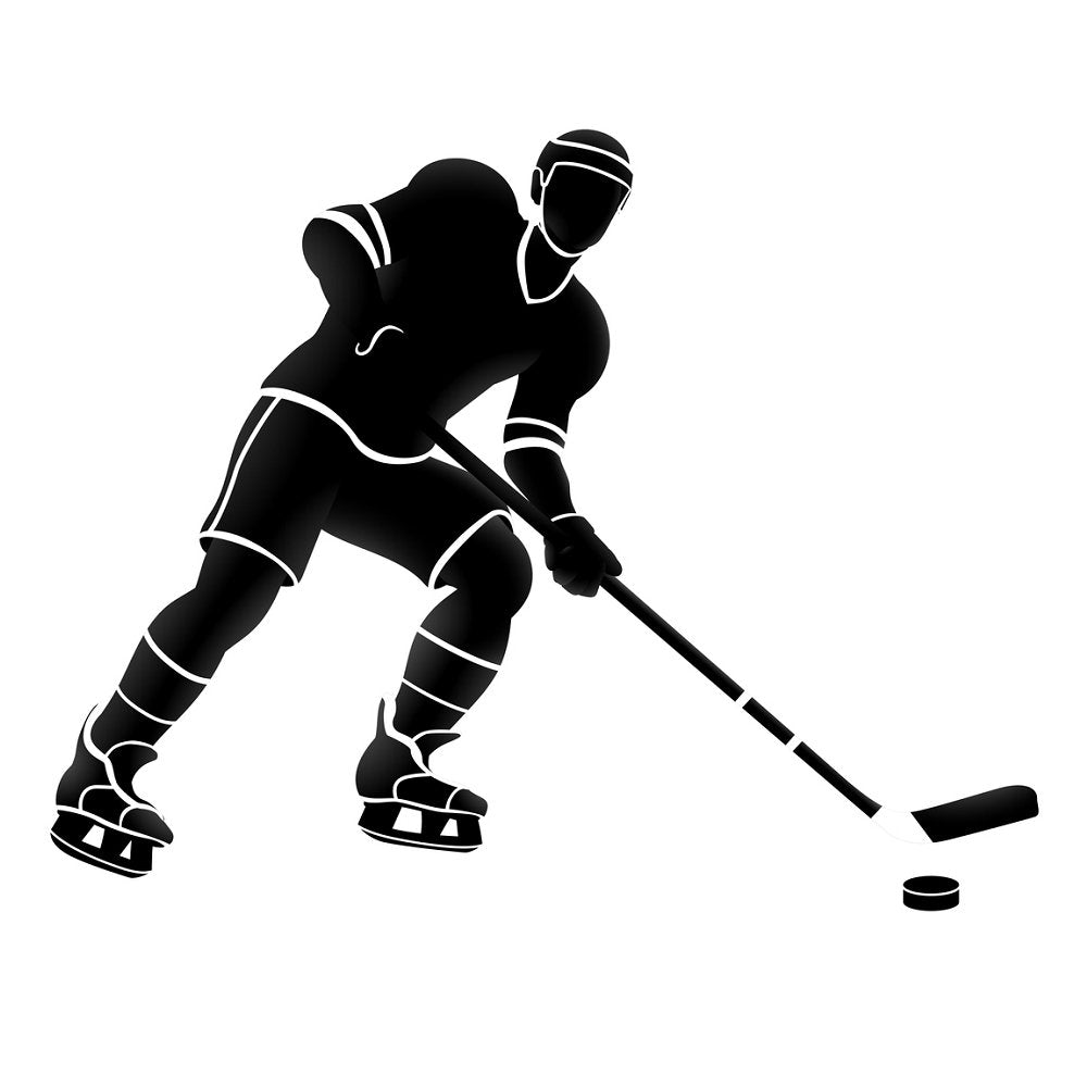 Shooting The Puck Fabric Panel