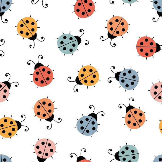 Sketched Ladybug Fabric