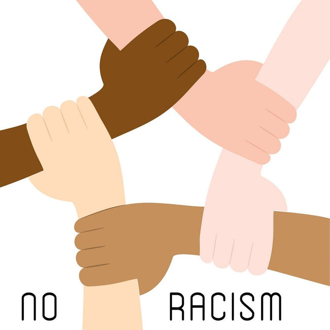 Stop Racism Together Icon Fabric Panel