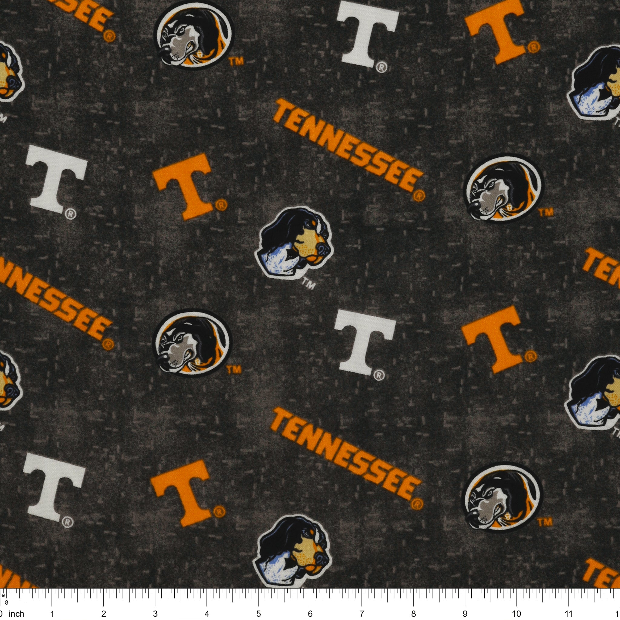 University of Tennessee Distressed Logo Flannel Fabric