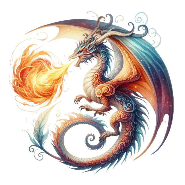 The Dragon Lair Dragon #23 Fabric Panel