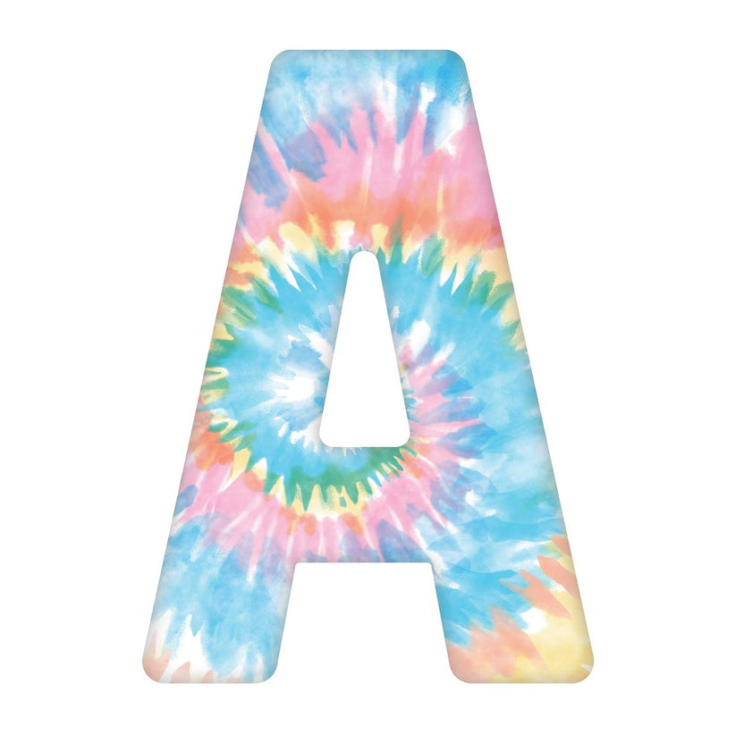 Tie-Dye Letter A Fabric Panel