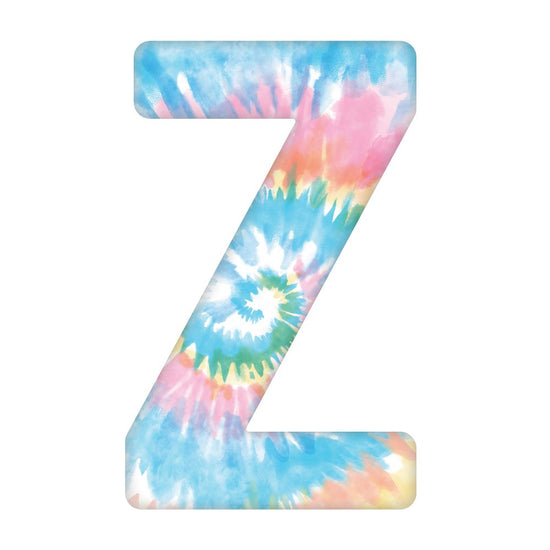Tie-Dye Letter Z Fabric Panel